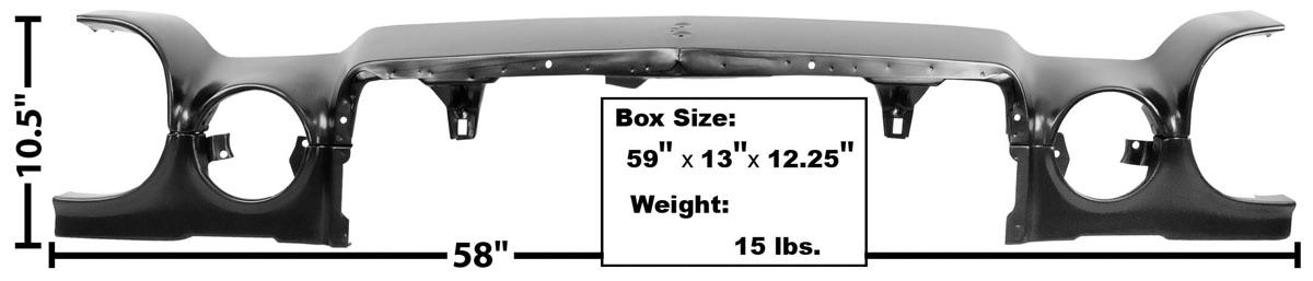 1970-73 Chevrolet Camaro Header Panel Rally Sport - Dynacorn 1047WA ...