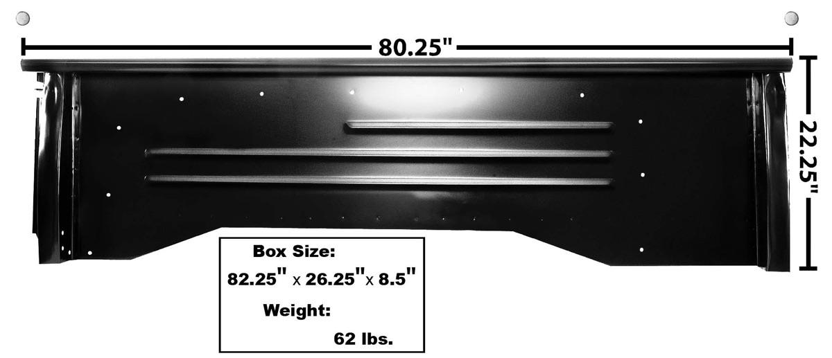 60-66 Chevy Truck Bed Kit, Stepside - Dynacorn 60STPBED - Classic Body ...