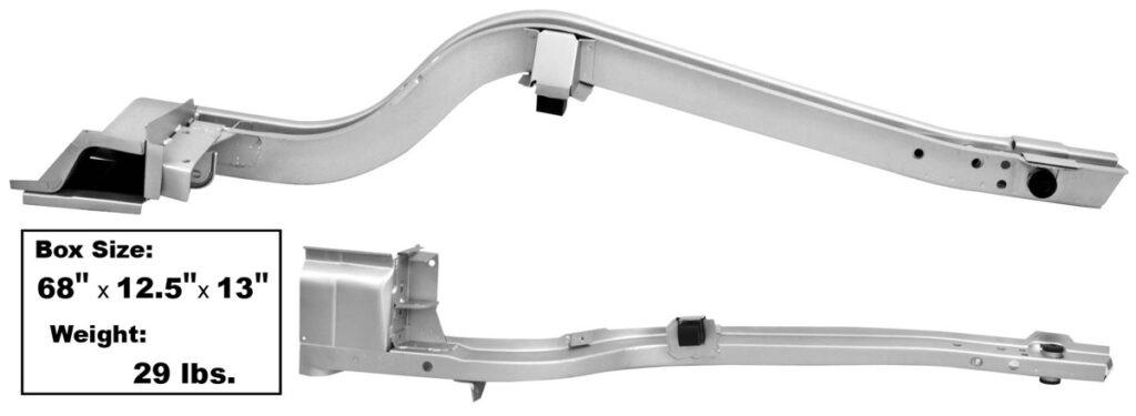 1965-68 Ford Mustang Frame Rail Rear LH Coupe/Fastback - Dynacorn ...