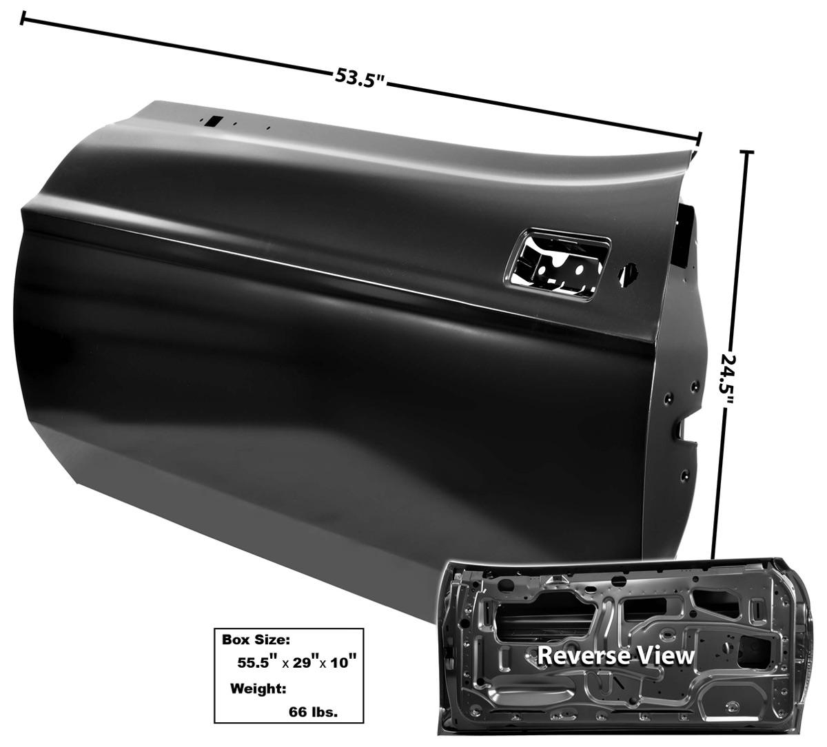 1971-73 Ford Mustang Door Shell LH - Dynacorn 3640ZE - Classic Body Parts