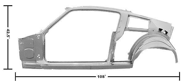1967-68 Ford Mustang Coupe to Fastback Conversion Kit - Dynacorn ...