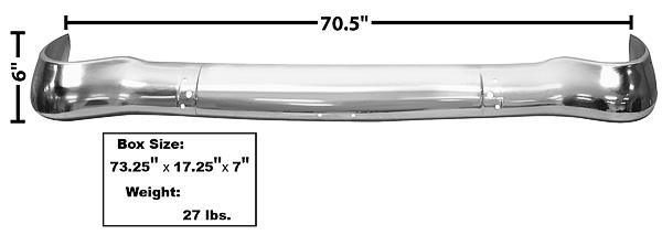 1955 Chevrolet Chevrolet Bumper Front 1-piece Style - Dynacorn 4050 ...