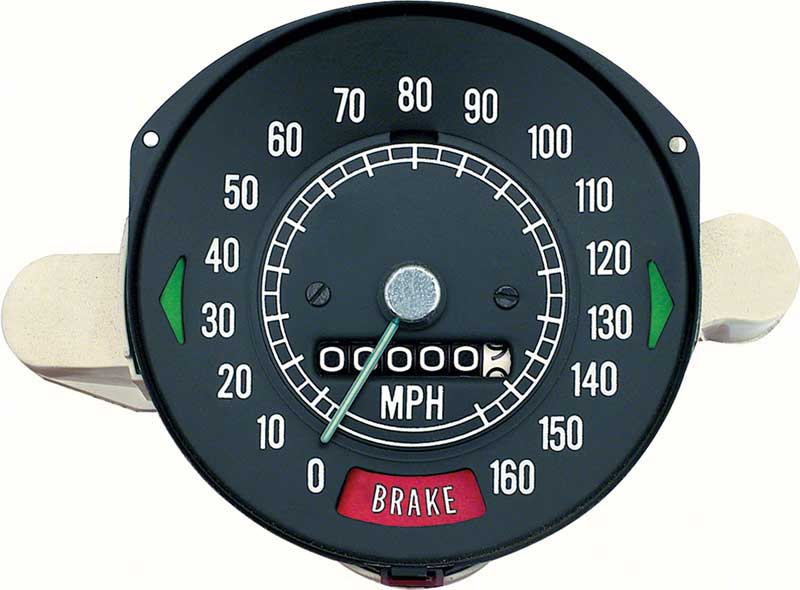 1969 Firebird Speedometer 160 MPH without Speed Warning GM Licensed ...