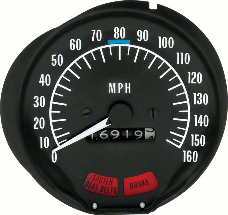 1970-74 Firebird, Trans Am Speedometer 160 Mph with Seat Belt Warning ...