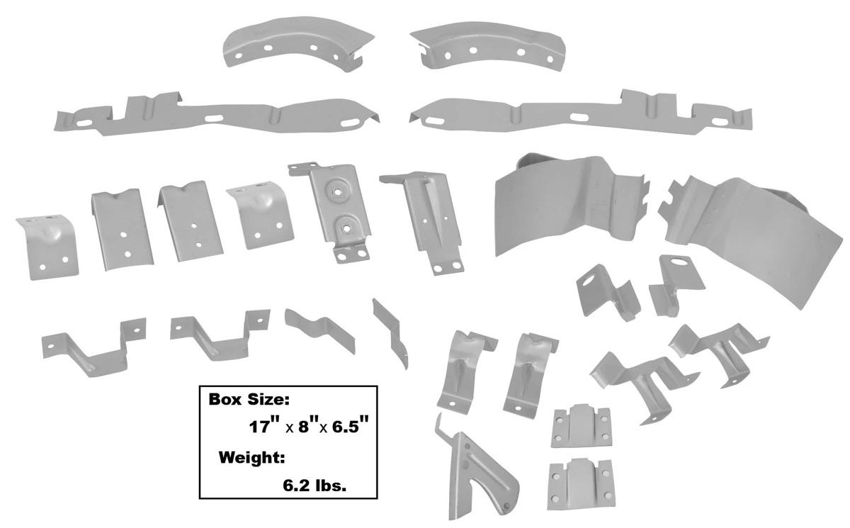 1969-70 Ford Mustang Fastback Body Bracket Kit - Dynacorn 69FBBRKT ...