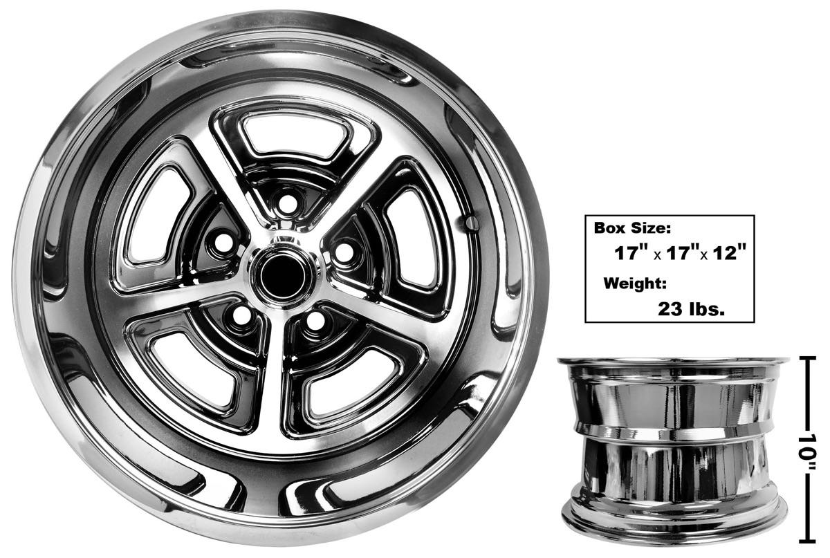 Magnum Alloy Wheel 15X10 Coated W/CENTER CAP 21mm NEGATIVE OFFSET ...