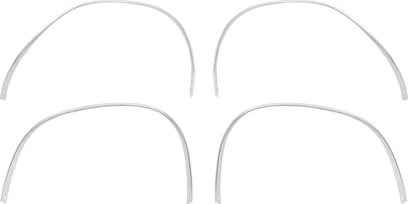 1971-76 Dart Sport, Demon Wheel Opening Molding Set 2 Door Coupe 4 ...