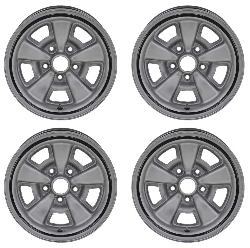 1970-81 Z28-Style 5 Spoke 15" x 7" Steel Wheel Set - OER R3045 ...