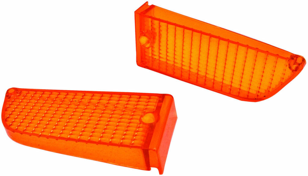 1971-73 Ford Mustang Parking Lamp Lens Front Pair - Dynacorn L3660 ...