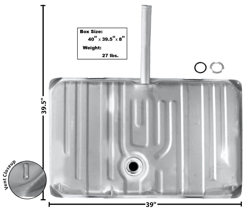 1971-72 Pontiac GTO Gas Tank -2 with 15 Fill Neck - Dynacorn T79 ...