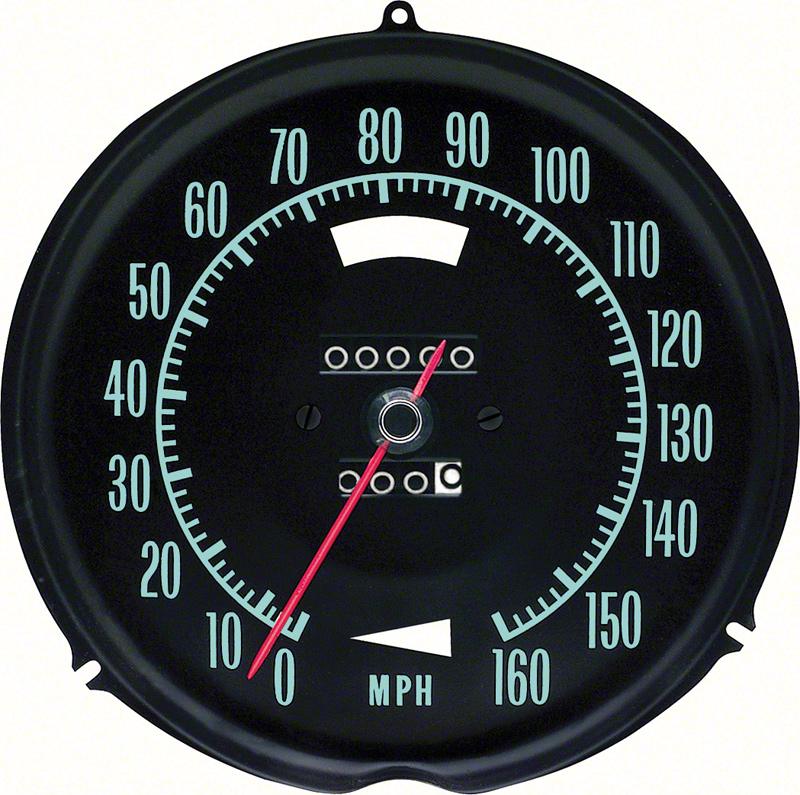 1969-71 Corvette Speedometer 160 MPH without Speed Warning - OER ...