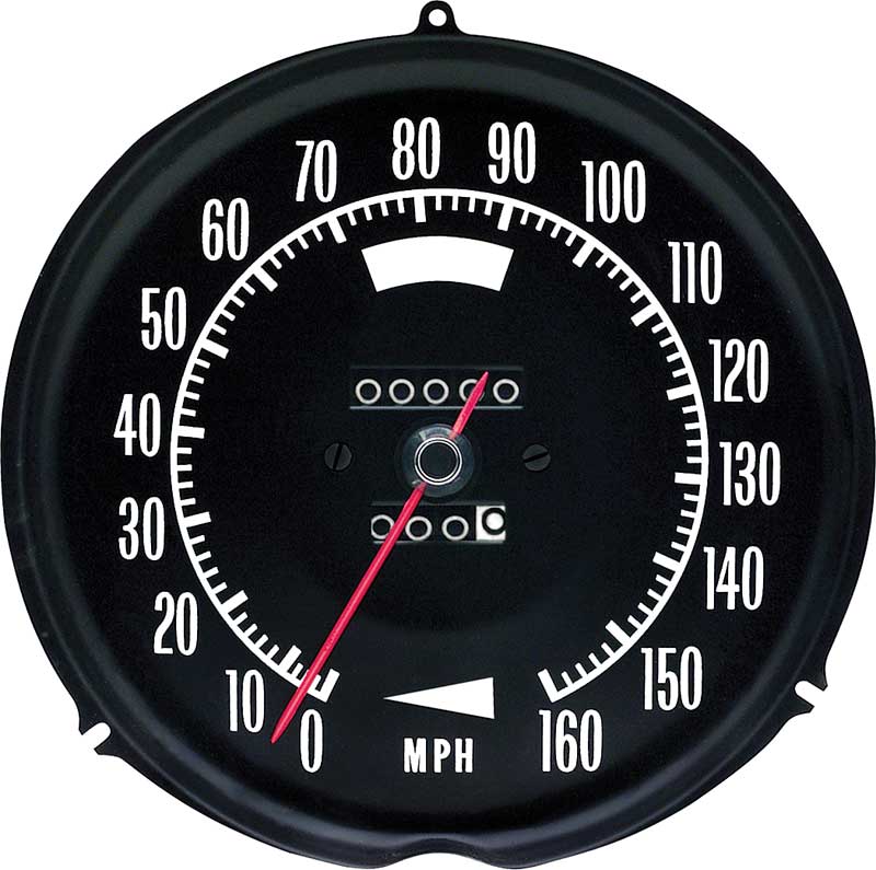 1972-74 Chevrolet Corvette Speedometer 160 MPH - OER 6496850 - Classic ...