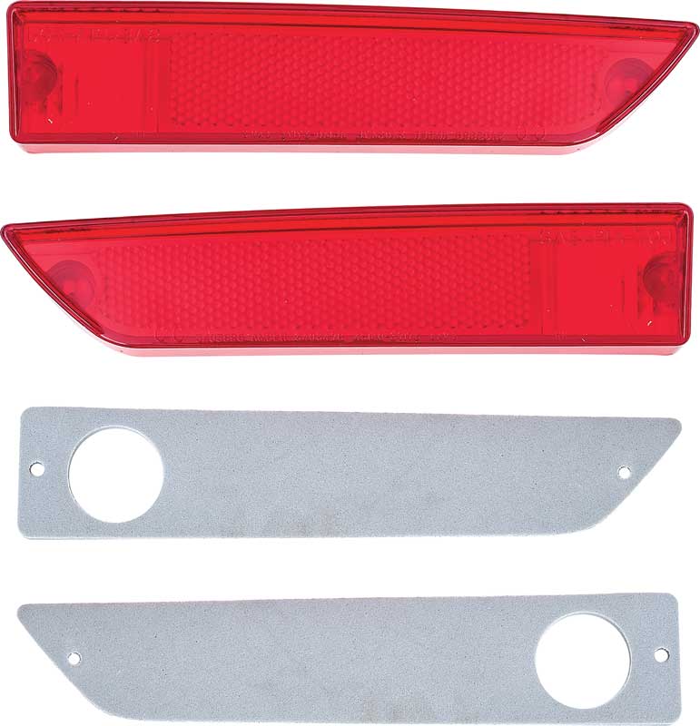 1970-71 Challenger Rear Side Marker Lens and Gasket Set 4 Piece Set ...
