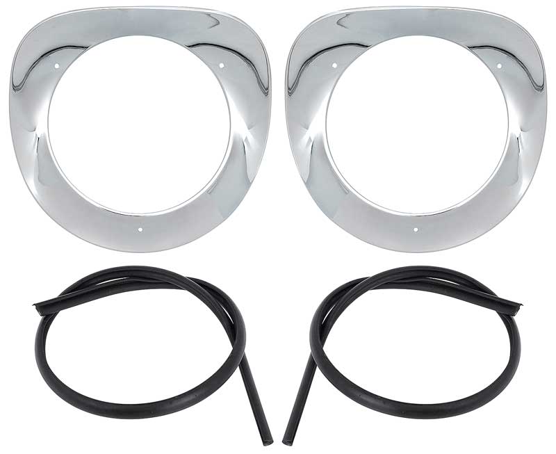 1955-57 Chevrolet/GMC Truck Headlight Bezels With Hardware Chrome - OER ...