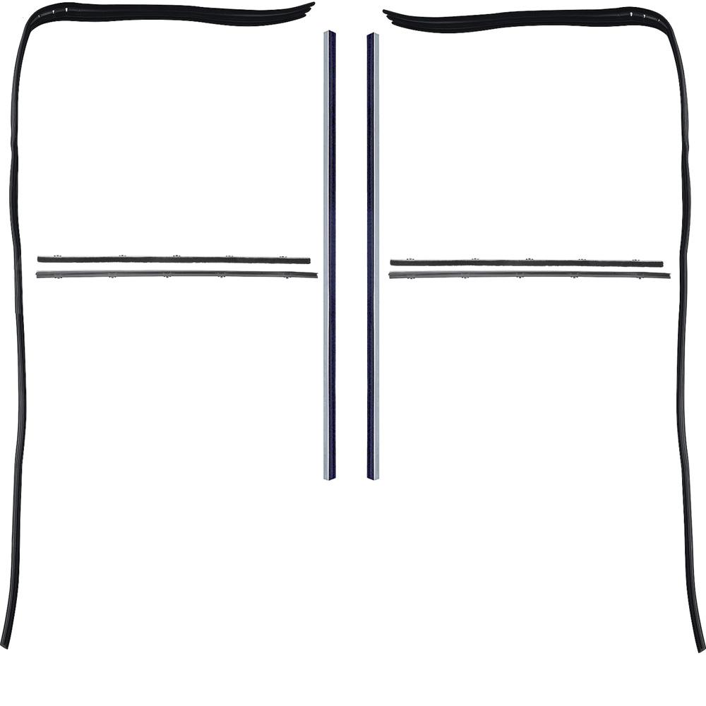 1967-72 Chevy, GMC Truck Glass Run & Window Felt-Anti Rattle Set With ...