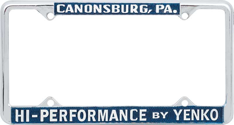 1966-71 Yenko License Plate Frame Hi-Performance by Yenko Each - OER ...