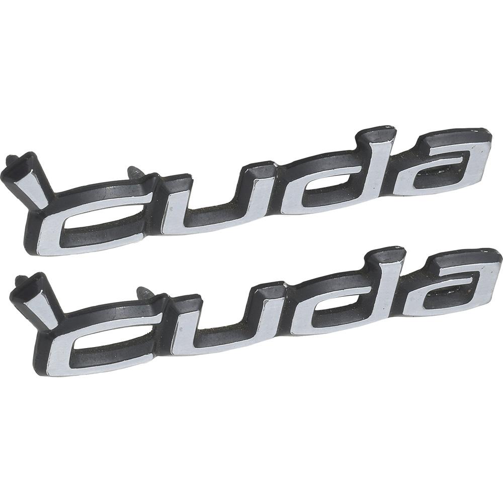 1970-74 Plymouth Cuda: Door Panel Emblems Pair - OER - Classic Body Parts