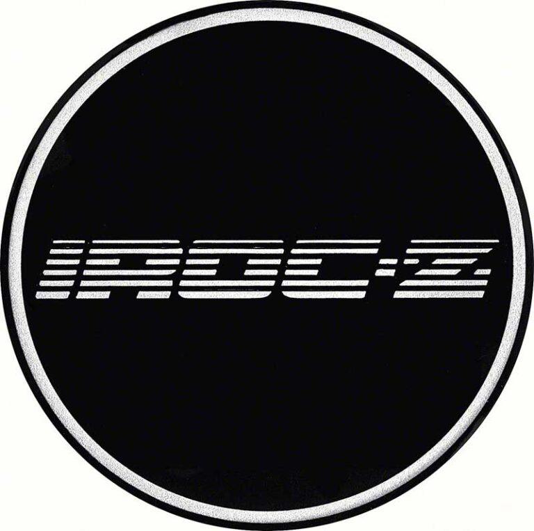 Wheel Center Cap Decal Silver IROC-Z Logo 2 1/2" Diameter - OER ...