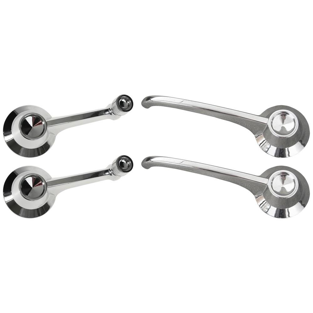 1965 Mustang Fastback Door and Window Handle Kit Clip On 4-Piece Kit ...