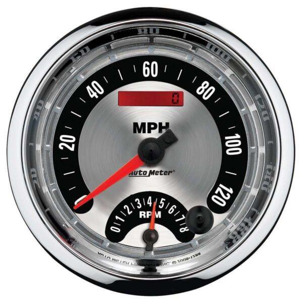 Auto Meter American Muscle Series 5" 120 MPH Speedometer / 8,000 RPM ...