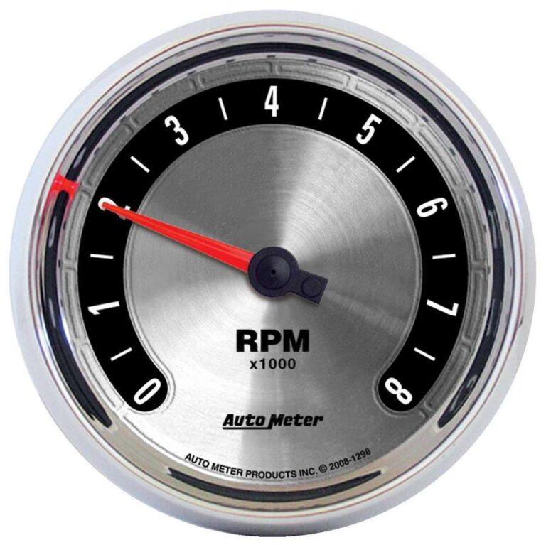 Auto Meter 3-3/8" American Muscle Street Rod Series 8,000 RPM In Dash Tachometer - Autometer ...