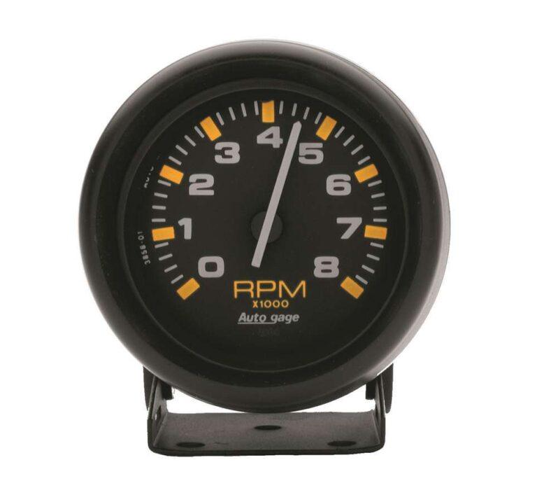Black Mini-Tach 8 000 Rp - Autometer - Classic Body Parts