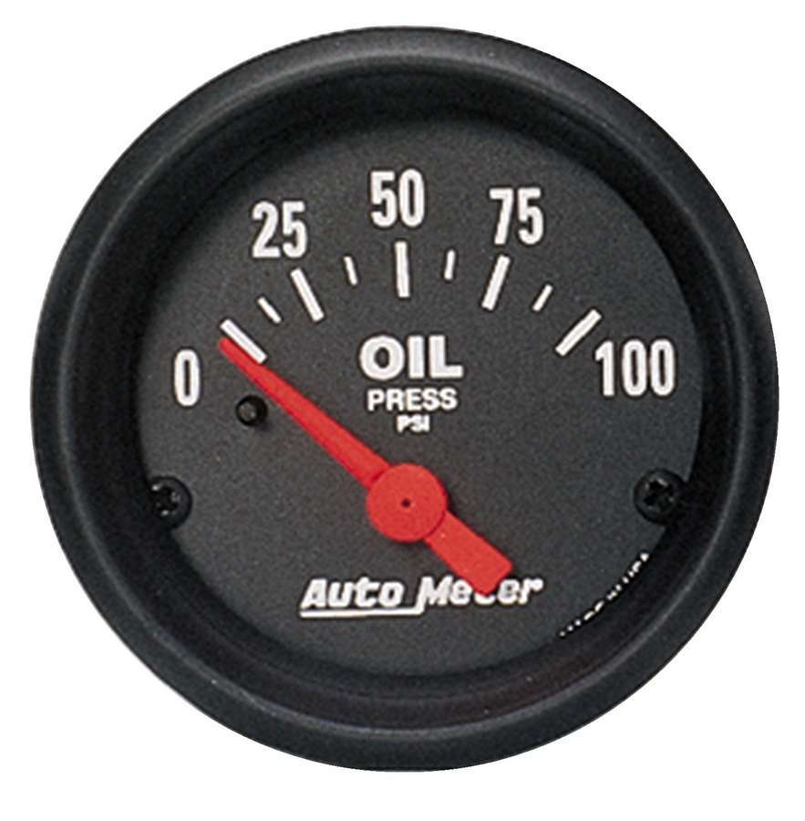 Auto Meter Z-Series 2-1/16" Short Sweep 0-100 PSI Electric Oil Pressure ...