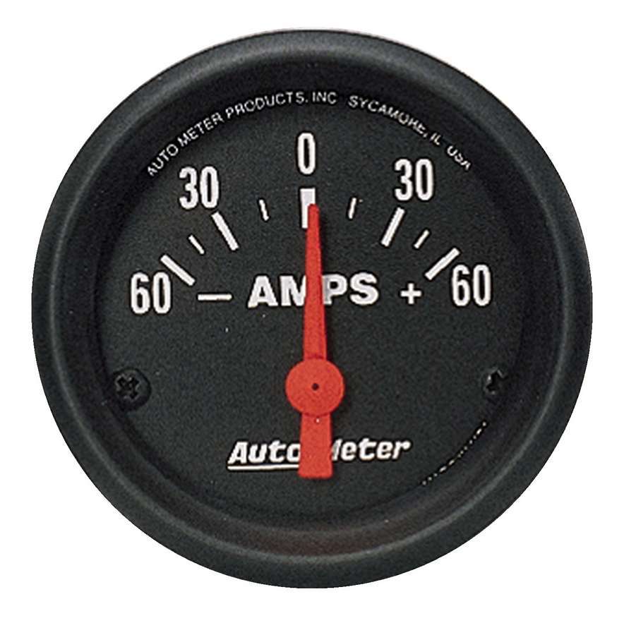 Auto Meter Z-Series 2-1/16" 60-0-60 Amp Short Sweep Ammeter - Autometer ...