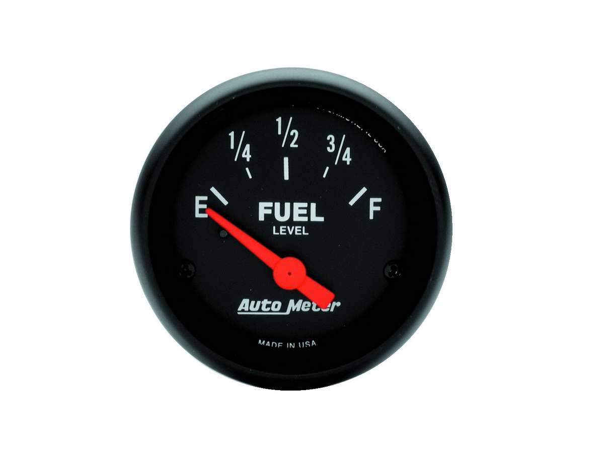 Auto Meter Z-Series 2-1/16" Short Sweep 0-30 OHM Electric Fuel Level ...