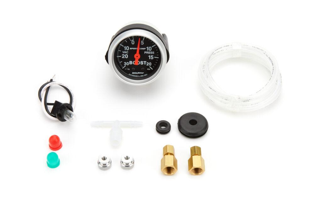 Auto Meter Sport Comp Series 2-1/16" Full-Sweep 20 PSI / 30" Hg ...
