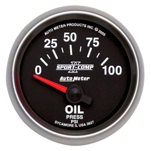 Auto Meter Sport Comp II Series 2-1/16" Short Sweep 0-100 PSI Electric ...
