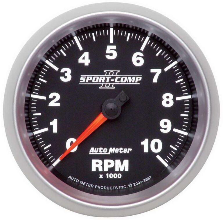 Auto Meter Sport Comp II 3-3/8" Full Sweep 10,000 RPM In Dash Tachometer - Autometer - Classic ...