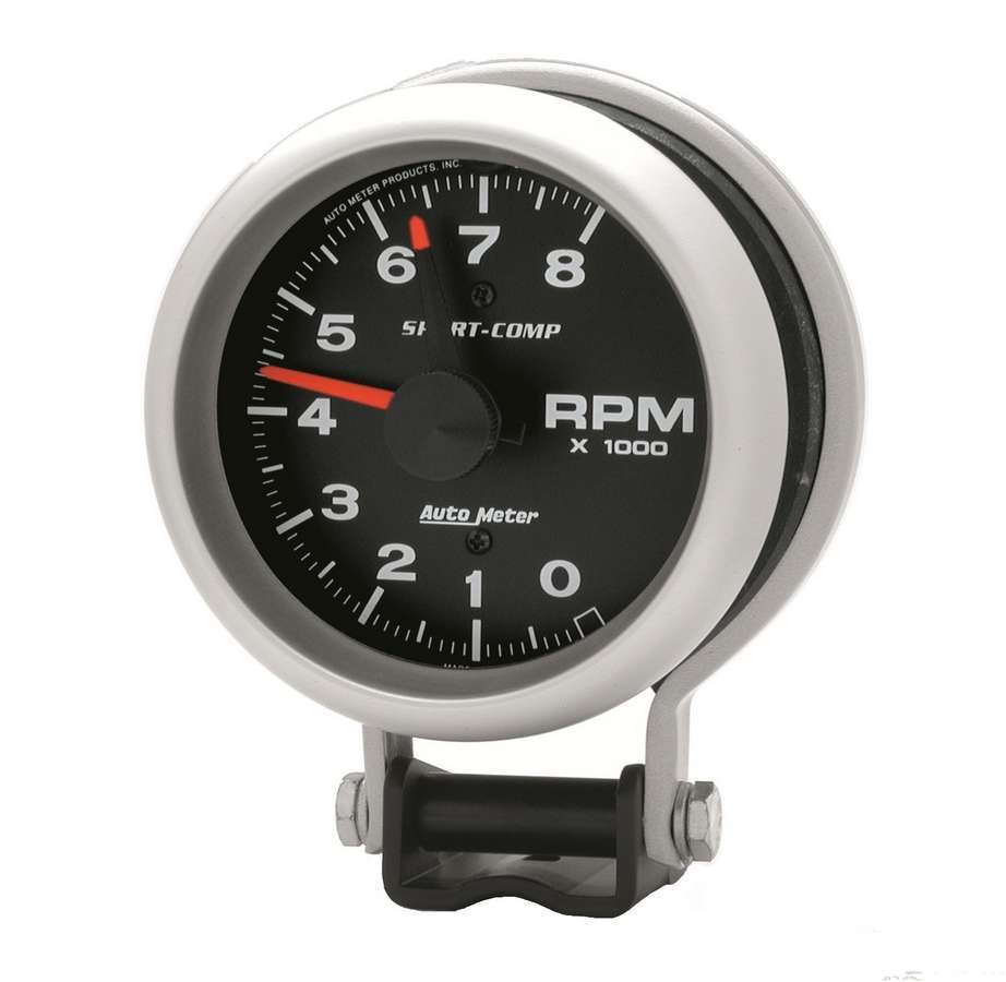 Auto Meter Sport Comp Series 3-3/4" 8,000 RPM Pedestal Mount Tachometer ...