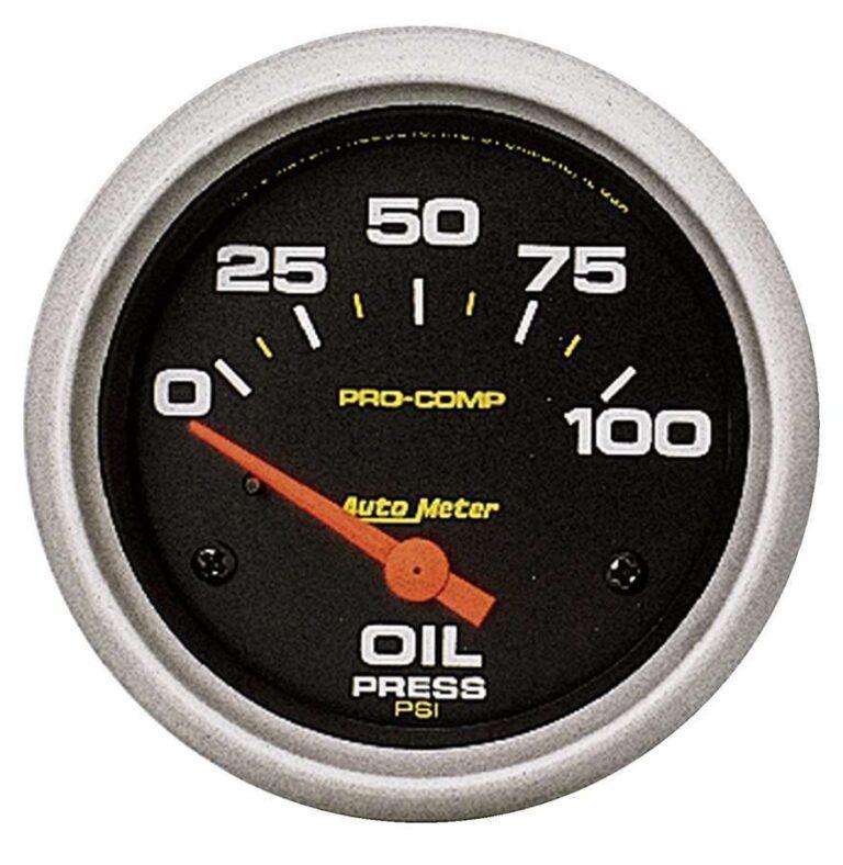 Auto Meter Pro Comp Series 2-5/8" 1-100 Psi Electric Short Sweep Oil pressure Gauge - Autometer ...