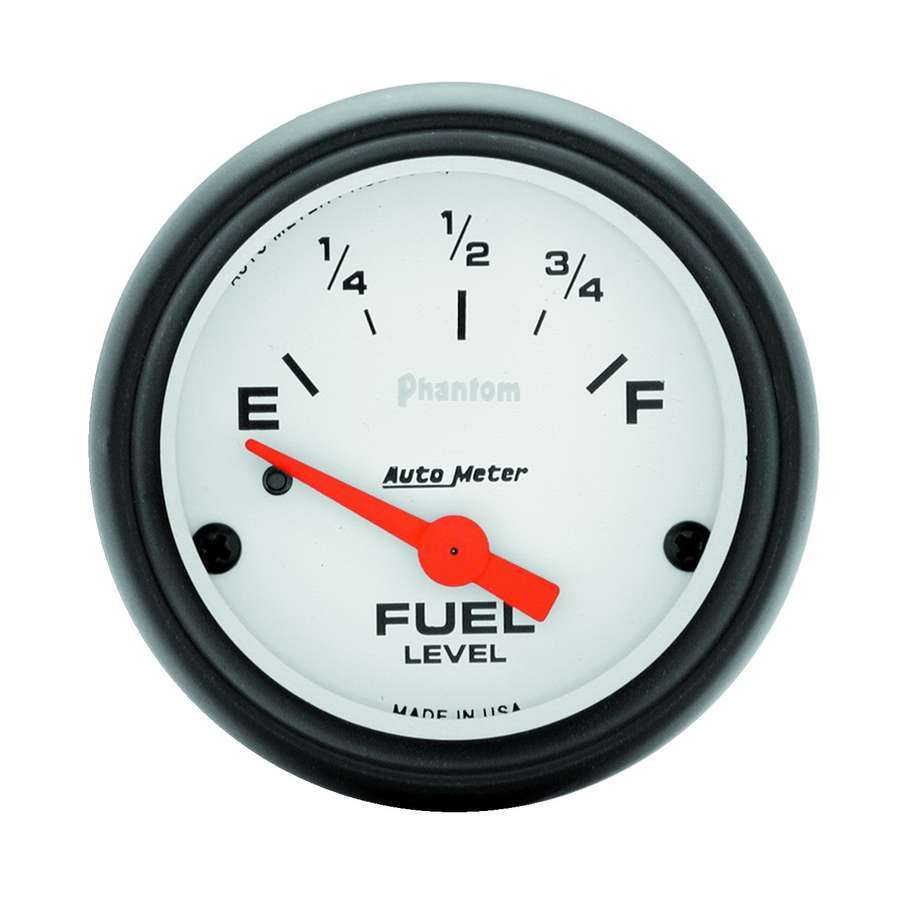 Auto Meter Phantom Series 2-1/16" Short Sweep 0-90 OHM Electric Fuel Level Gauge - Autometer ...