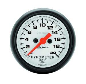 Auto Meter Phantom Series 2-1/16" Full Sweep 0-2000¬∫ F Electric EGT ...