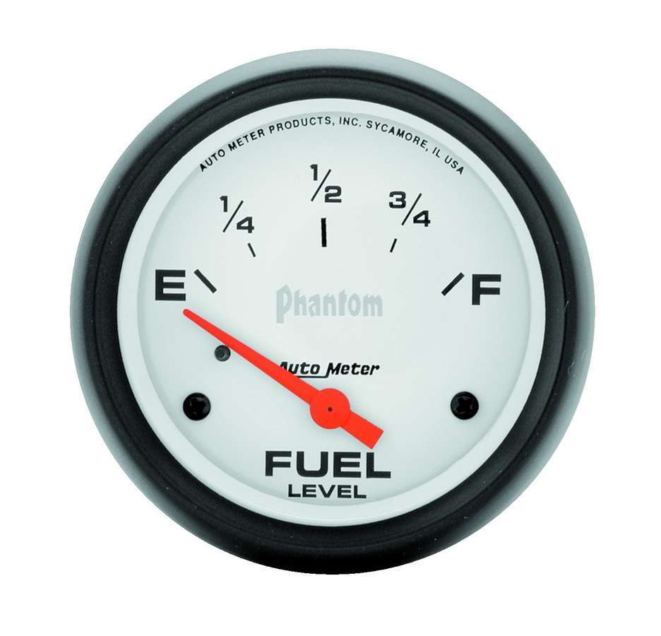 Auto Meter Phantom Series 2-5/8" Short Sweep 240-33 OHM Electric Fuel ...
