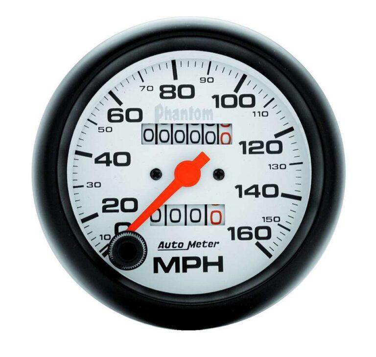 Auto Meter Phantom Series 3-3/8" 160 MPH Mechanical Speedometer ...