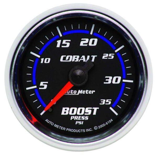 Auto Meter Cobalt Series 2-1/16" 35 PSI Full-Sweep Mechanical Boost Gauge - Autometer - Classic ...