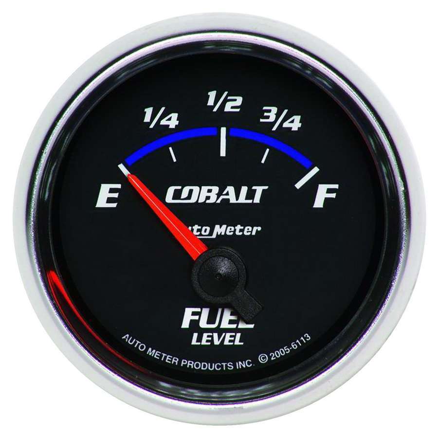 Auto Meter Cobalt Series 2-1/16" Short Sweep 0-90 OHM Electric Fuel Level Gauge - Autometer ...