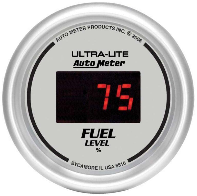 Ultra-Lite Digital Fuel Level Gauge 2-1/16 - 0-280 Ohm - Autometer ...