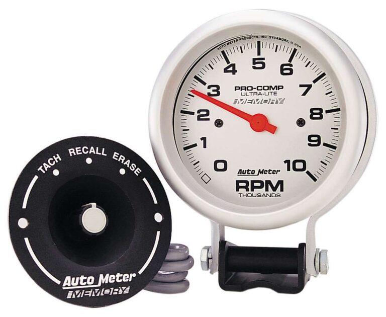 Auto Meter Ultra-Lite Series 3-3/4" 10,000 RPM Pedestal Mount ...