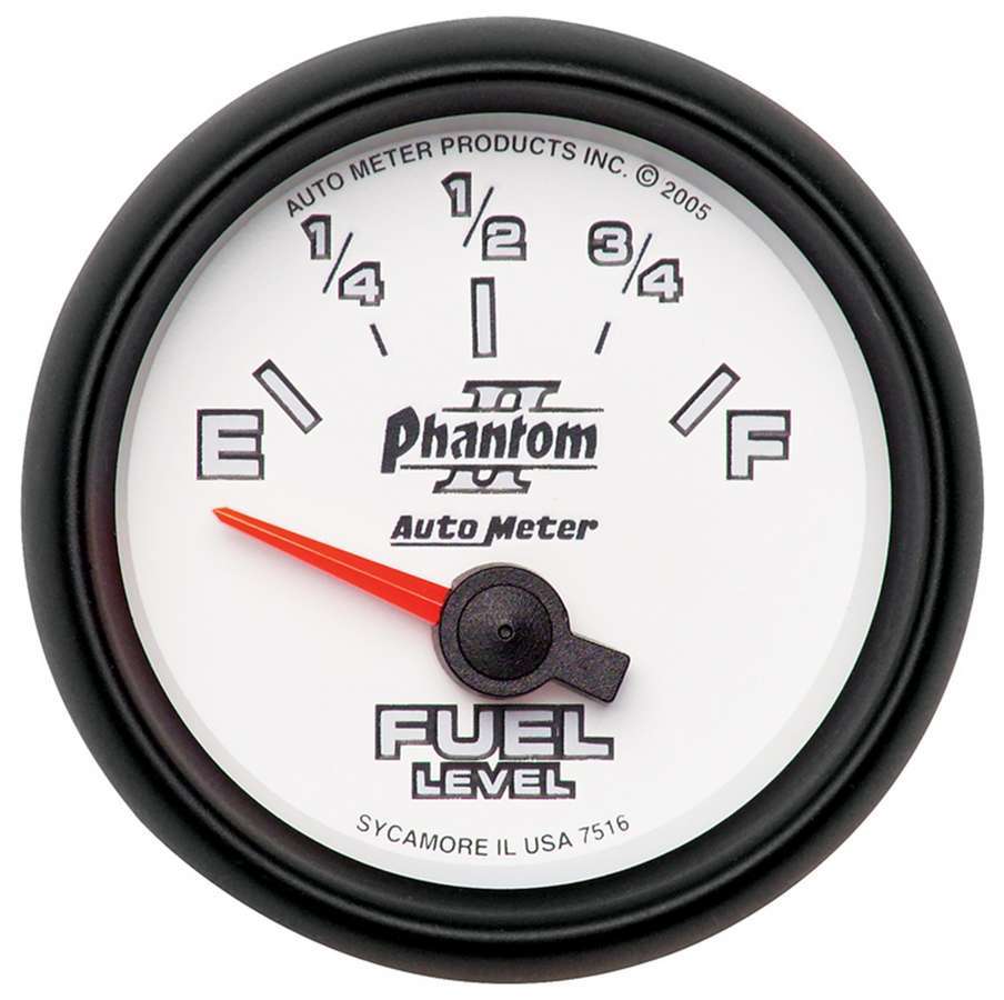 Auto Meter Phantom II Series 2-1/16" Short Sweep 240-33 OHM Electric ...
