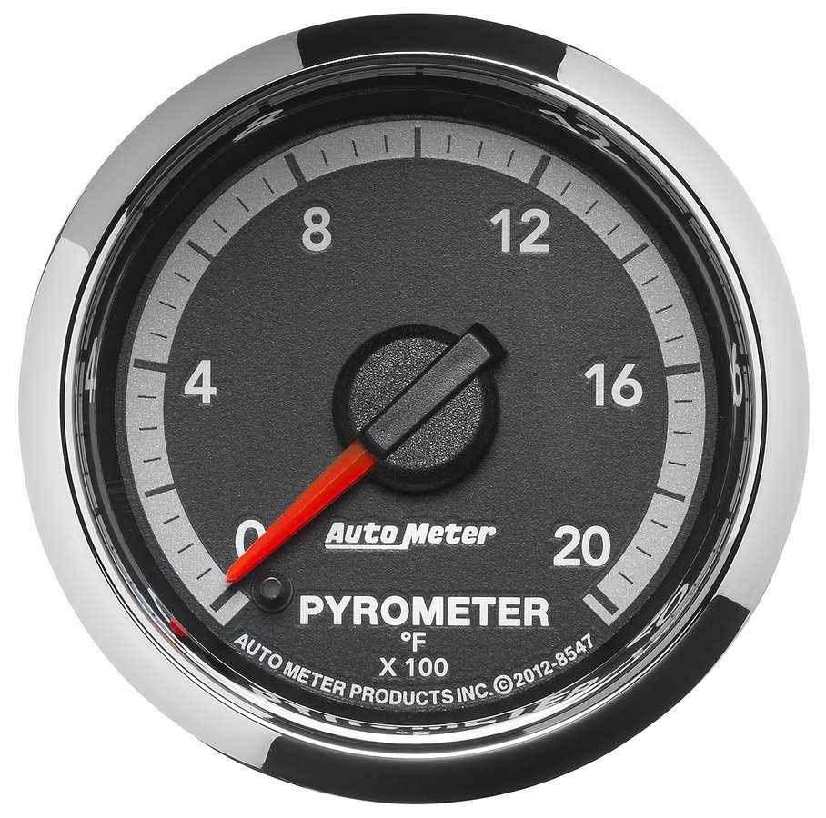 2-1/16 Pyrometer Gauge 2000 Deg. Dodge Diesel - Autometer - Classic ...