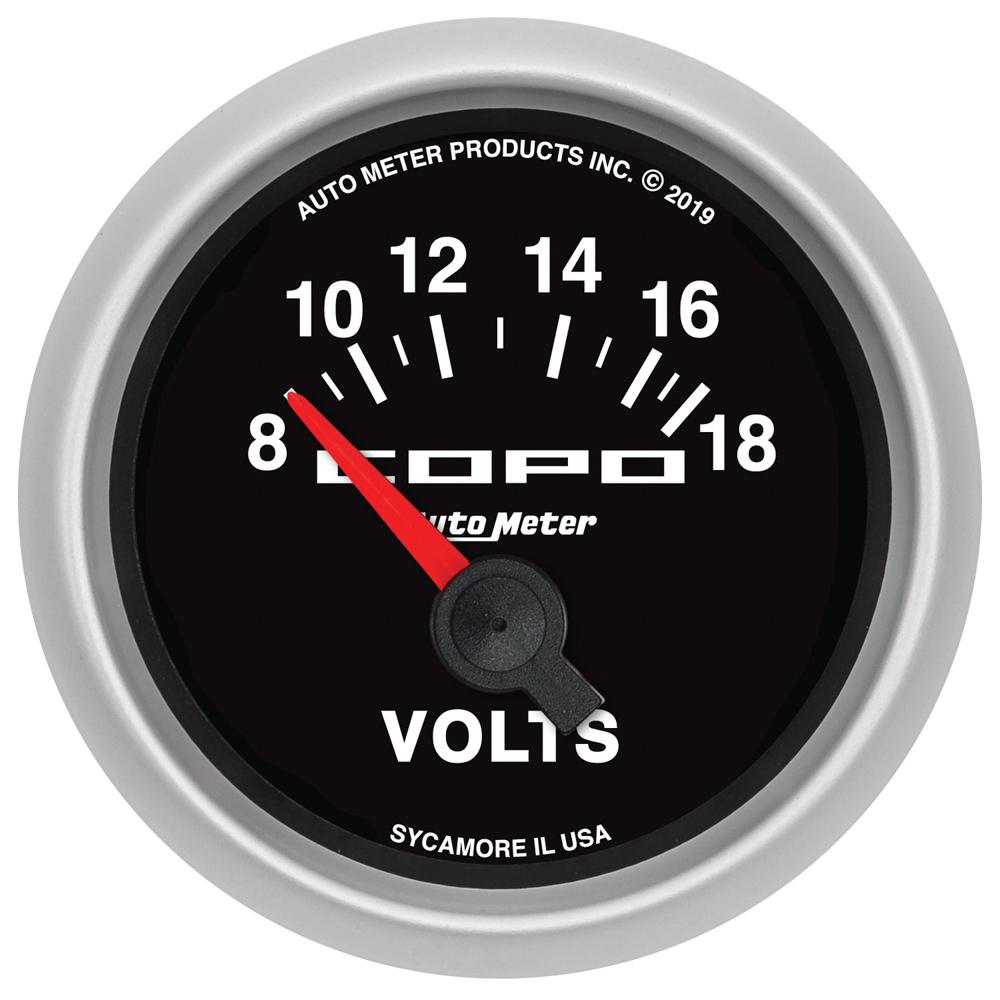 2-1/16 COPO Voltmeter Gauge 8-18 Volts - Autometer - Classic Body Parts