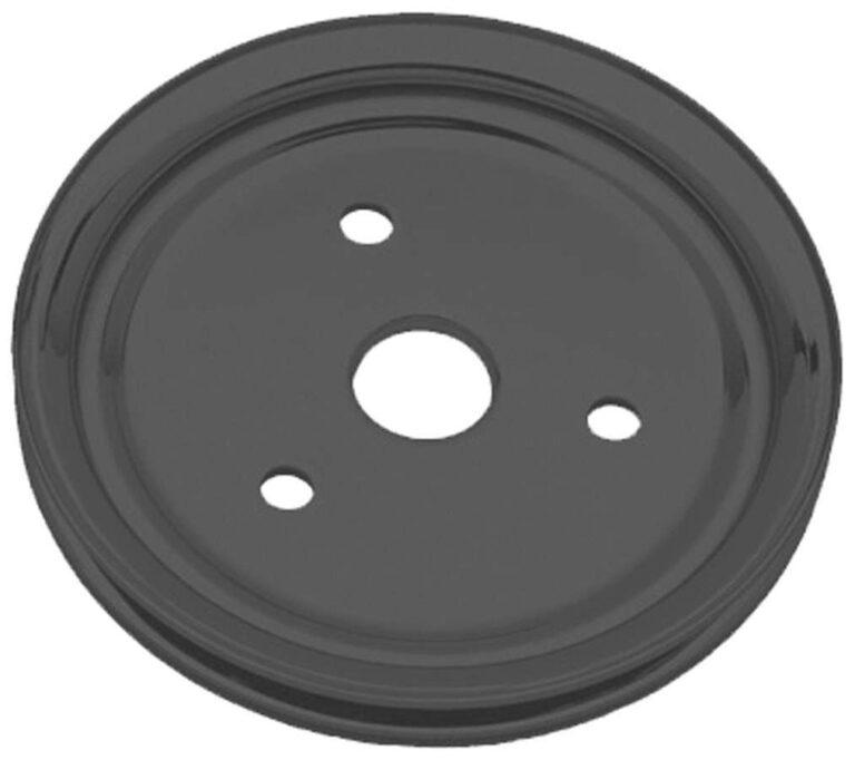 SBC SWP Crankshaft Pulley 1 Groove Black - Trans-Dapt - Classic Body Parts