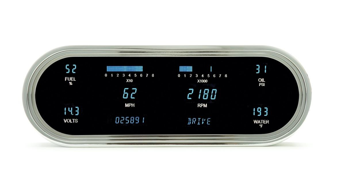 Universal Recessed Oval Instrument System - Teal - Dakota Digital ...