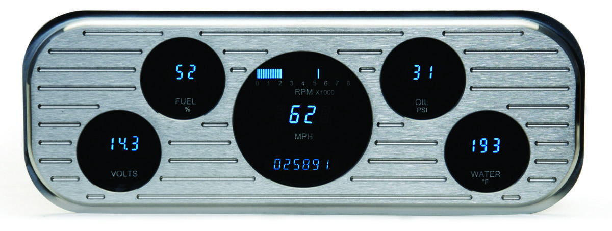 37-38 Chevrolet VFD instrumentation system w/Blue and Teal Lenses ...