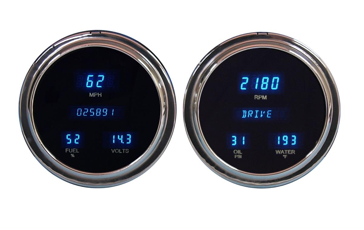 54 Chevy truck VFD system w/Blue and Teal Lenses - Dakota Digital ...