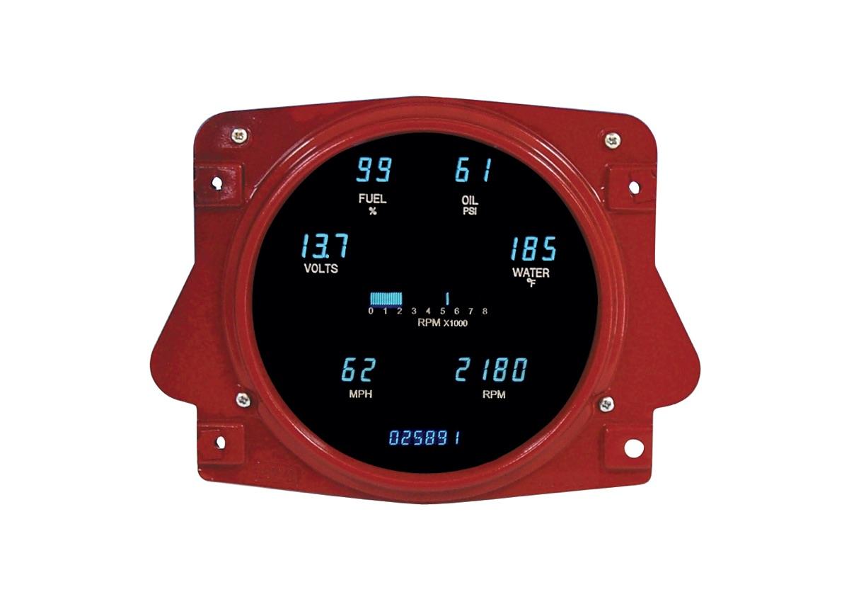 66-76 Ford Bronco 61-66 Truck VFD system w/Blue and Teal Lenses ...